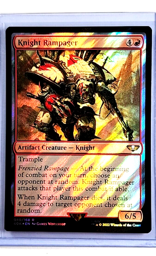2022 MTG Magic the Gathering Warhammer 40000 40k Surge Foil #80 Knight ...