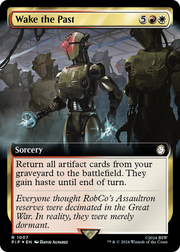 Wake the Past (Extended Art) (Surge Foil) [Fallout] | eBay