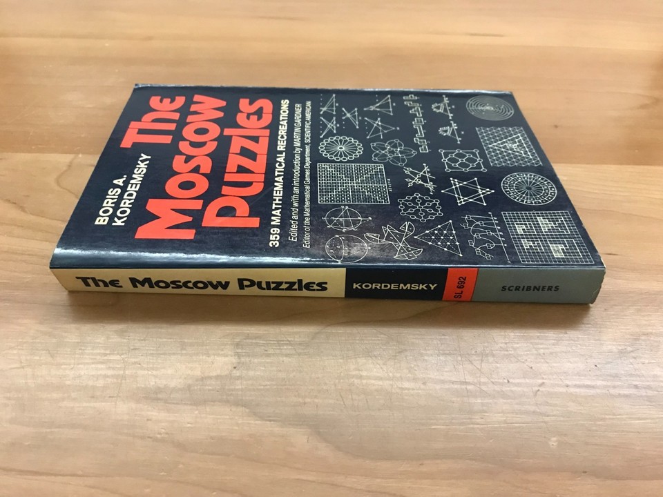 1972 The Moscow Puzzles by Boris A. Kordemsky Paperback Book | eBay
