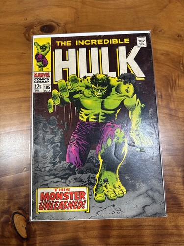 The Incredible Hulk #105, 1968 Marvel Comic Book, 1st Appearance of the ...