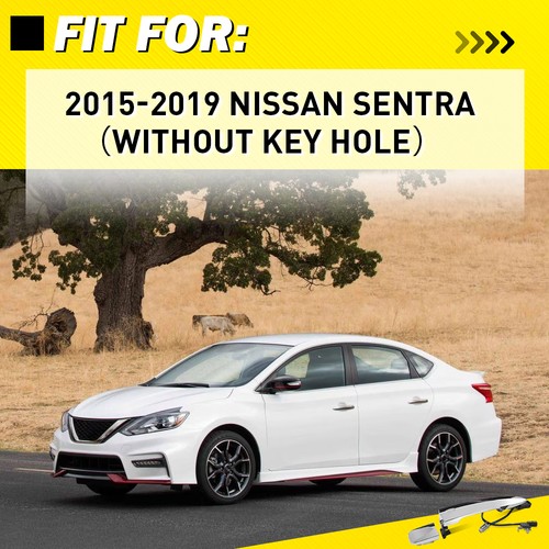 Chrome Front Driver Exterior Door Handle for 2015-19 Nissan Sentra ...