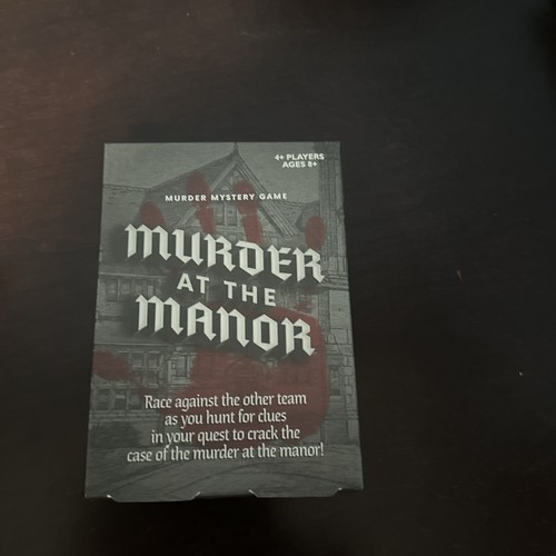 Murder at the Manor Mystery Card Game by Professor Puzzle Stocking ...