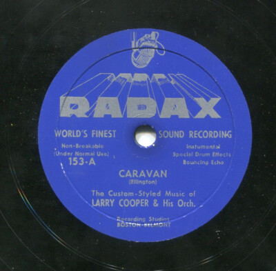 LARRY COOPER (Caravan / The Way You're Treating) JAZZ 78 RPM RECORD | eBay