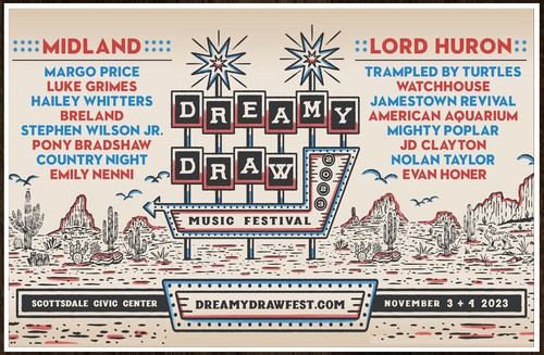LORD HURON | MIDLAND | MARGO PRICE Dreamy Draw Festival 2023 Ltd Ed ...