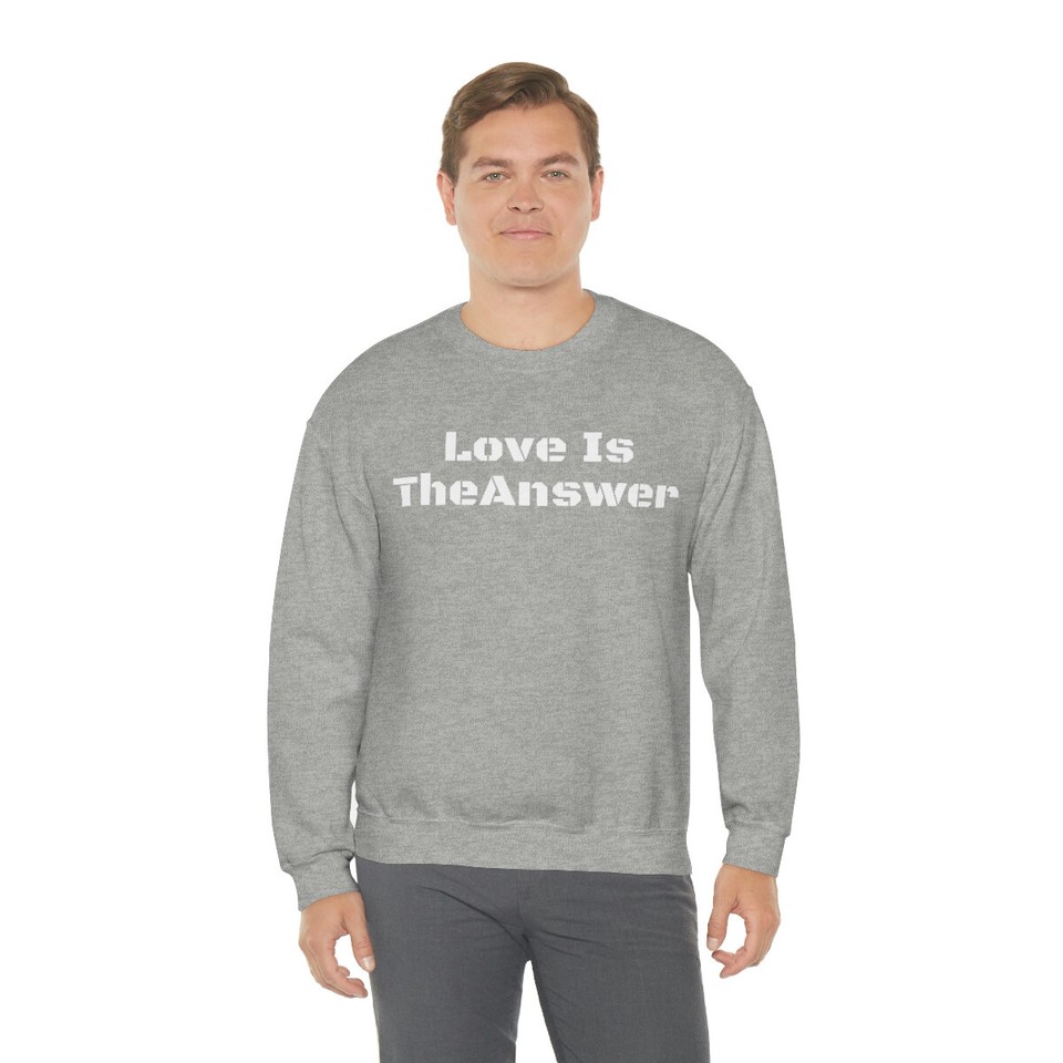 "Love Is The Answer" Unisex Heavy Blend™ Crewneck Sweatshirt | eBay