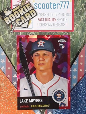 2022 Topps Chrome PLATINUM~#263⭐️JAKE MEYERS⭐{RC}《"RED ATOMIC"》#/100 ...
