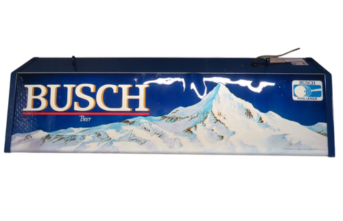 Vintage Busch Pool Table Light - Beer, Bar, Budweiser, Man Cave Game ...
