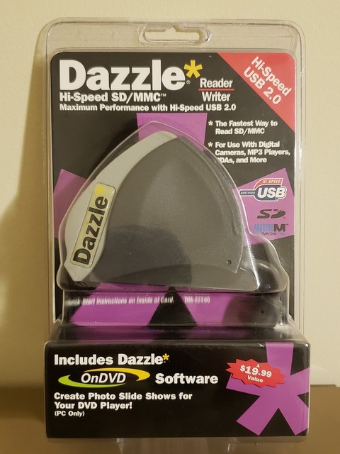 Dazzle Hi Speed SD MMC Reader Writer DM 22200 USB 2.0 for sale online ...