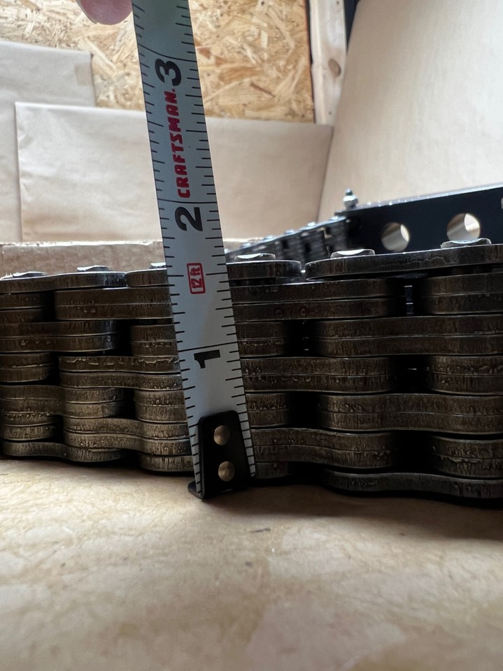 OEM Inner Boom Extend Chain 129 Link BL666 Lull 1044C-54 & JLG Booms ...