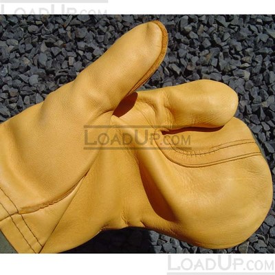 MEDIUM US Military Trigger Finger Leather Mitten Shell and Wool Insert ...