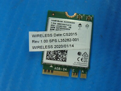 HP ProBook 15.6” 650 G5 Genuine Laptop Wireless WiFi Card AX200NGW ...