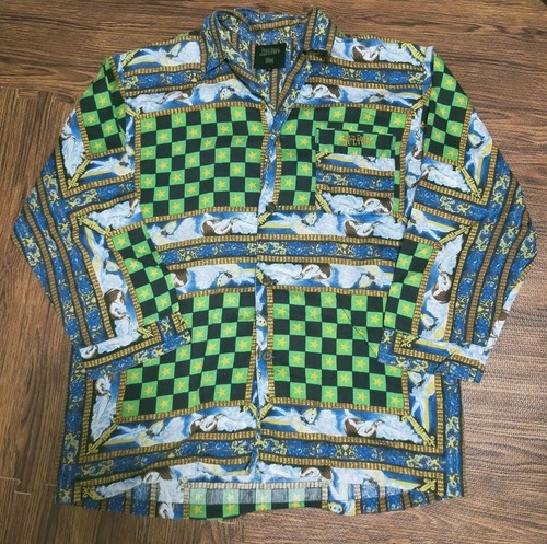 Jean Paul Gaultier Men's All-over pattern Long Sleeve Shirt Multi-Color ...