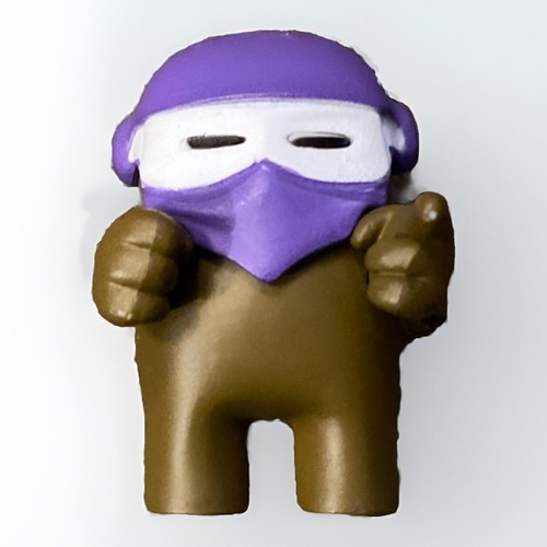Among Us Blind Box 2" Brown Purple Hood Mask Robber Crewmate Mini ...