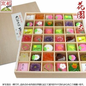 Japanese Traditional sweets WAGASHI 42 pcs Gift Box Kyoto HANAZONO Made ...