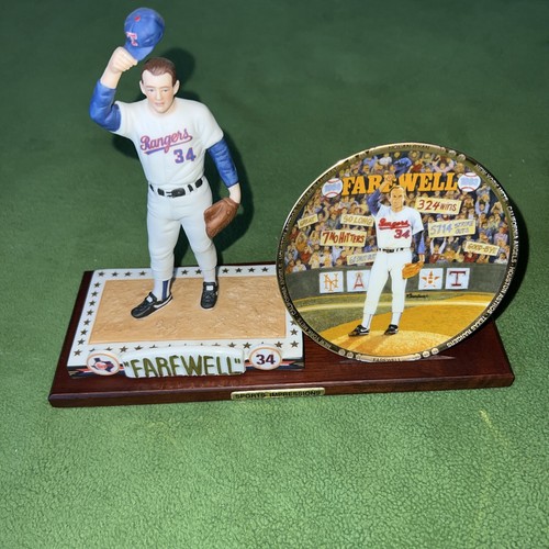Sports Impressions Farewell Nolan Ryan Plate Figurine Set Texas Rangers ...