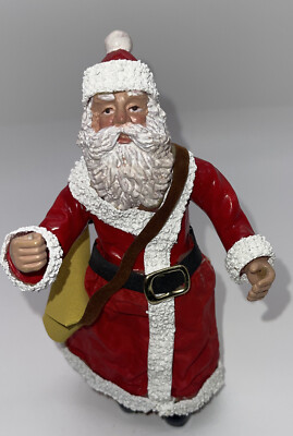 Vtg Midwest Paper Mache Santa Figure 6.5" Missing Tree & Staff | eBay