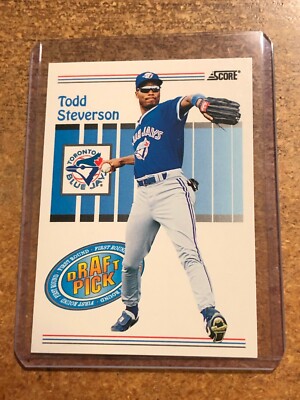 1993 Score Baseball # 496 Draft Pick Todd Steverson RC | eBay