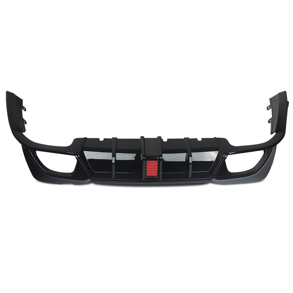 CMS Gloss Black Rear Diffuser W/ LED Light For 19-22 BMW 3 Series G20 ...