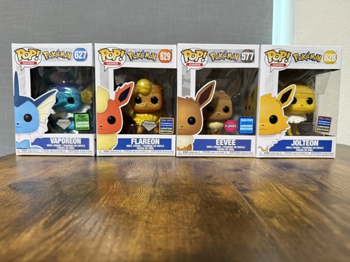 Funko Pop Games Pokemon Vinyl Figure Eevee and Evolution Lot of 4 | eBay
