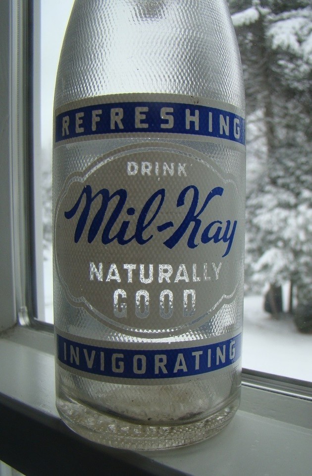 Vintage MIL-KAY NATURALLY GOOD 10 oz. Soda Bottle- ARCADE, NEW YORK | eBay