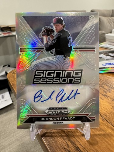 2021 Prizm Draft Picks Signing Sessions Brandon Pfaadt Silver Prospect ...