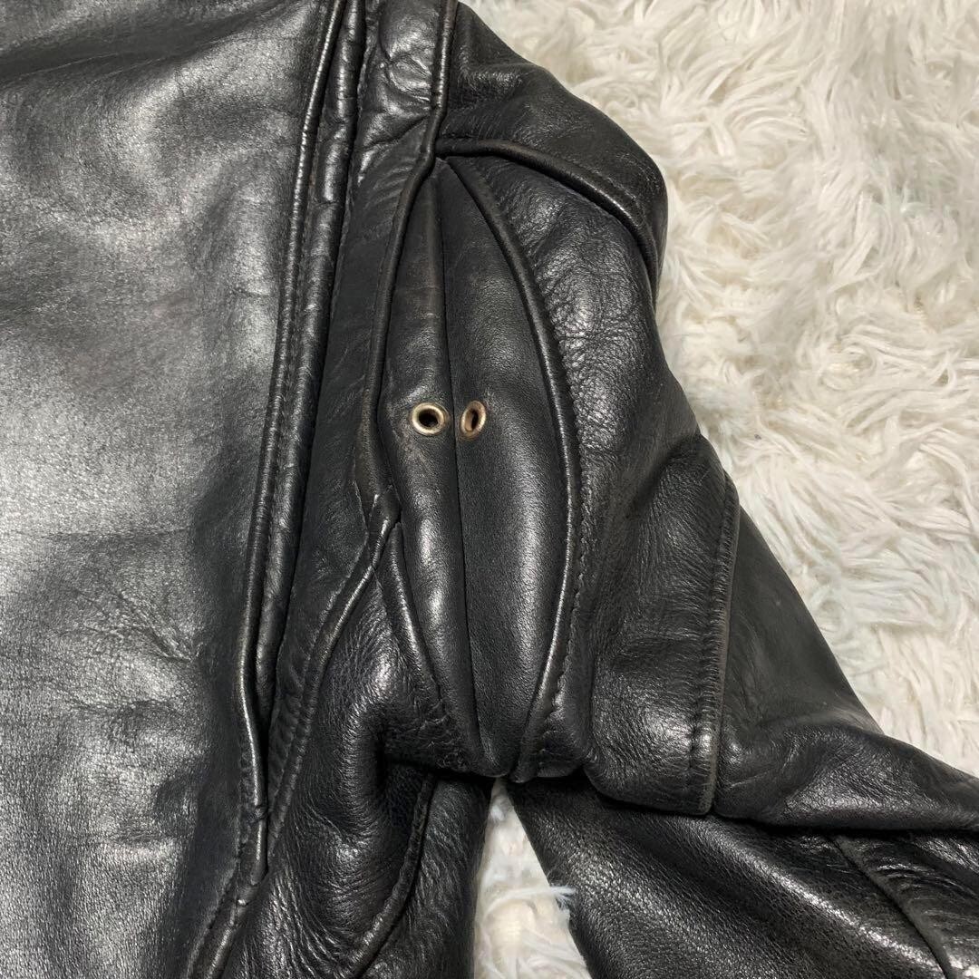 Schott 618 Double Riders Jacket Leather Black Size 36… - Gem