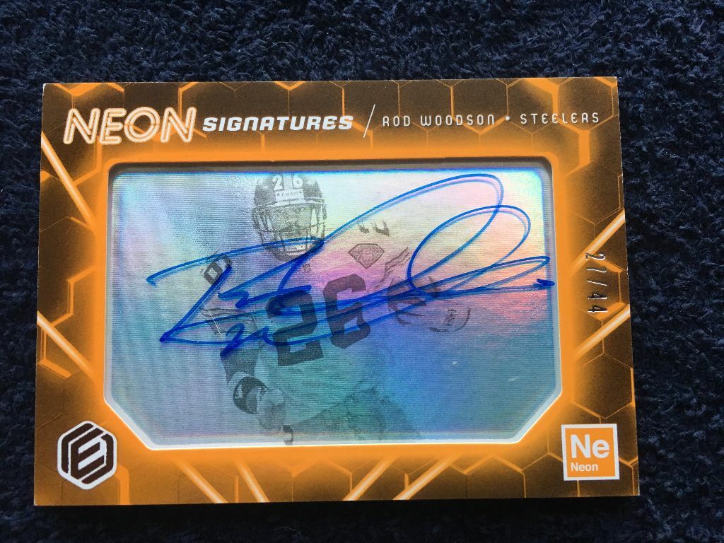 Rod Woodson #NS3-WO - 2018 Panini Elements - Neon Signatures /44 ...