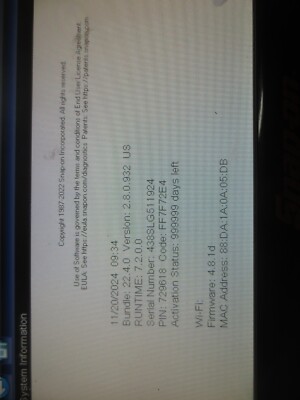 SNAP ON SOLUS EDGE 22.4 TOUCH DIAGNOSTIC FULL FUNCTION SCANNER | eBay