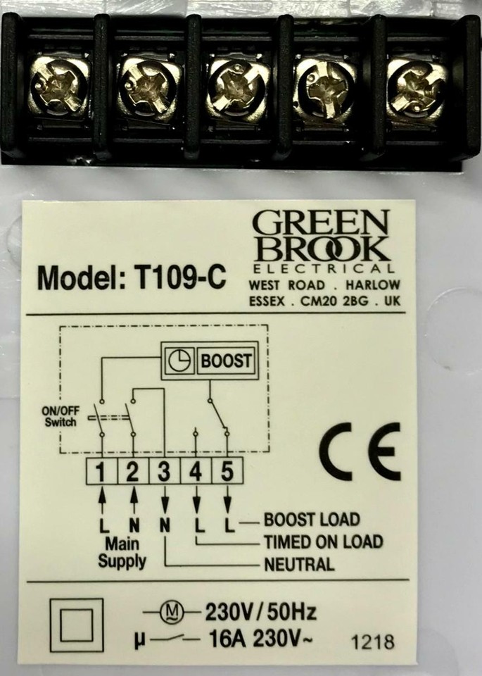 Greenbrook T109-C Economy 7 Immersion Water Heater Timer Controller ...