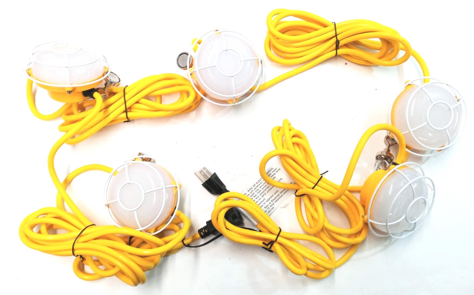 Voltec 50ft LED 40W 5000L Magnetic String Lights - Five 8W LED Head 08 ...