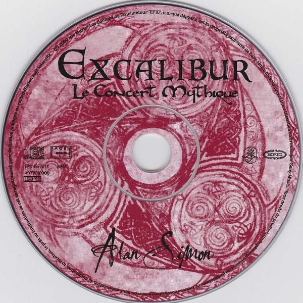 CD ALBUM ALAN SIMON EXCALIBUR LE CONCERT MYTHIQUE RARE COLLECTOR TRES ...
