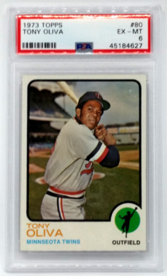 1973 Topps #80 Tony Oliva Card - Graded PSA 6 EX-MT | eBay