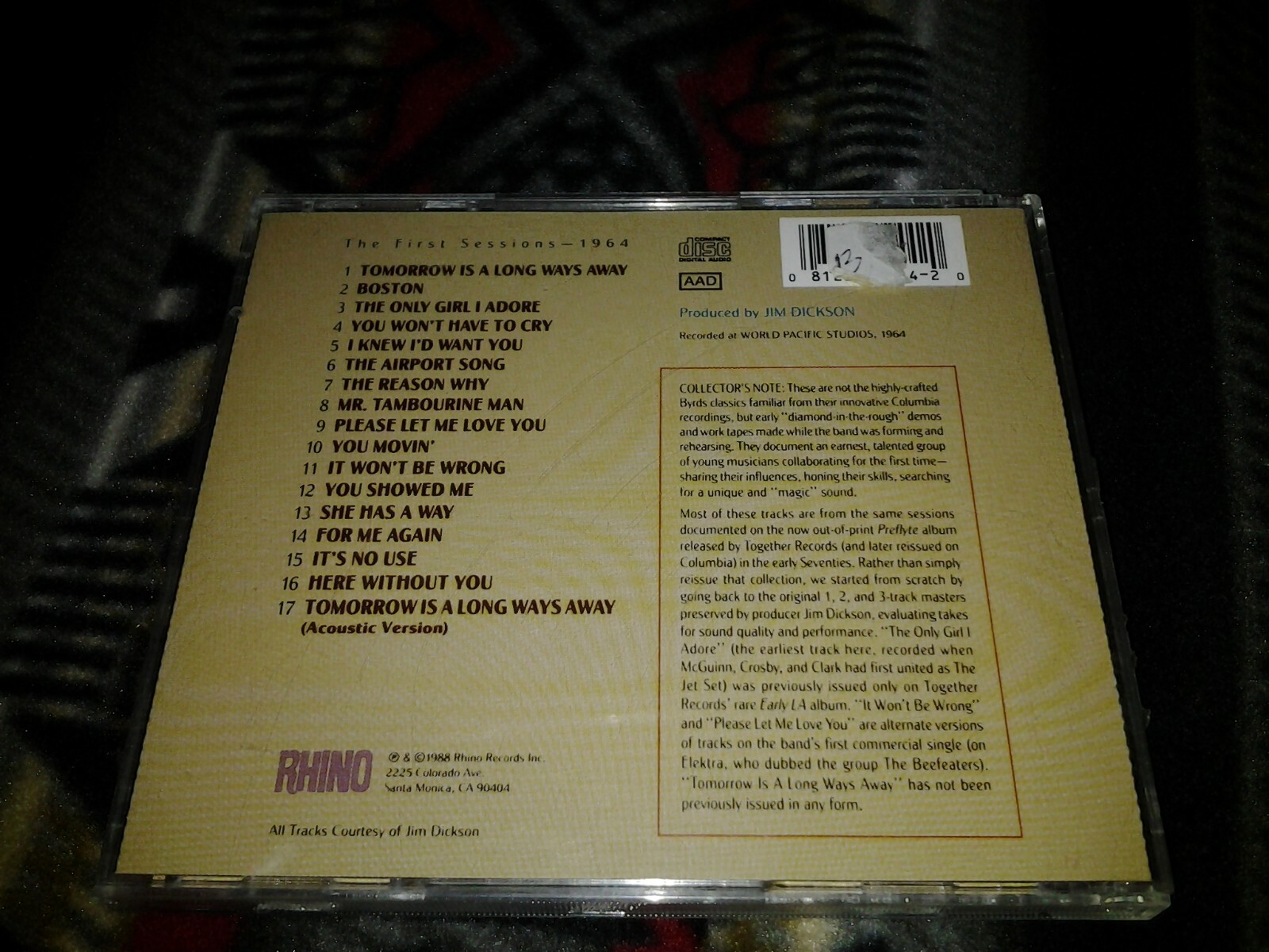 In the Beginning The Byrds CD Rhino Gene Clark David Crosby Ac AU BW | eBay