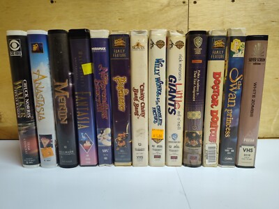 LOT OF 13 Clam Shell VHS Movies | eBay