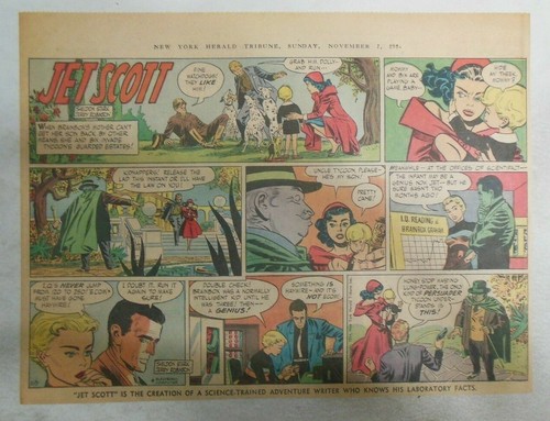 Jett Scott Page by Jerry Robinson, Sheldon Stark from 11/7/1954 Half ...