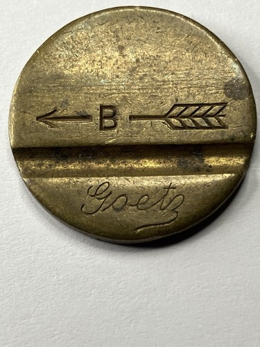 Rare Goetz Telephone Token B With Arrow Old #ty1 | eBay