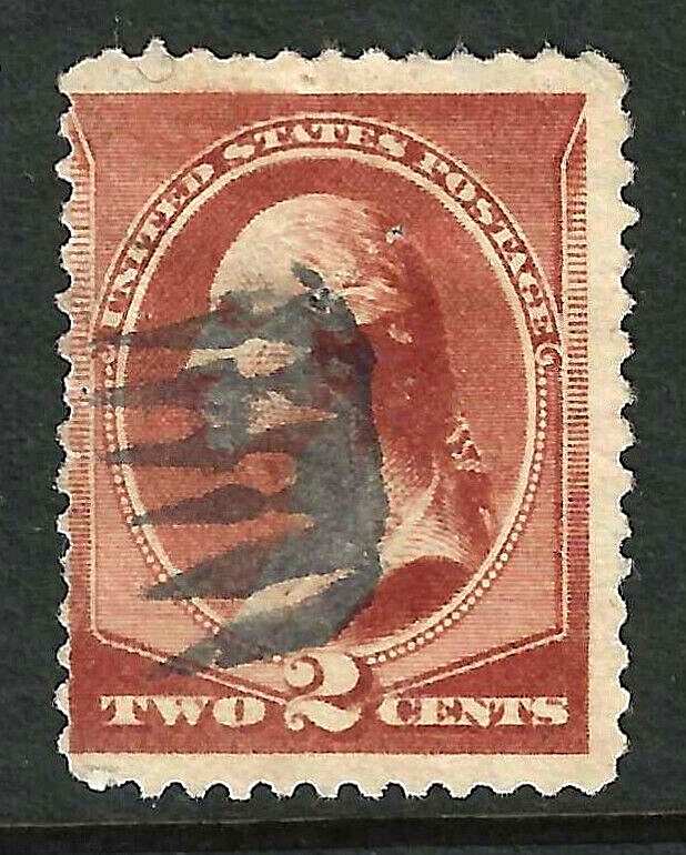 Sc #210 SON FINNIAL Scarce Fancy Cancel 2 Cent Washington Banknote 1883 ...