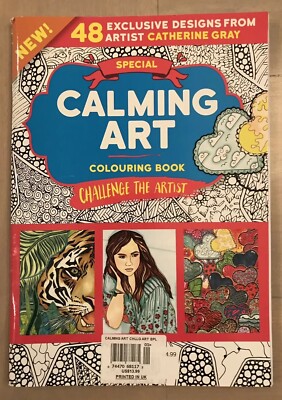 Calming Art Special Colouring Book Challenge The Artist UK FREE ...