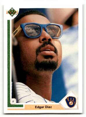 1991 Upper Deck #286 Edgar Diaz Milwaukee Brewers Baseball Cards EX/ ID ...