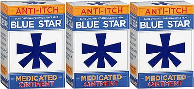 Blue Star Ointment For Ringworm / Eczema Itching 2oz ( 3 pack ) __ | eBay