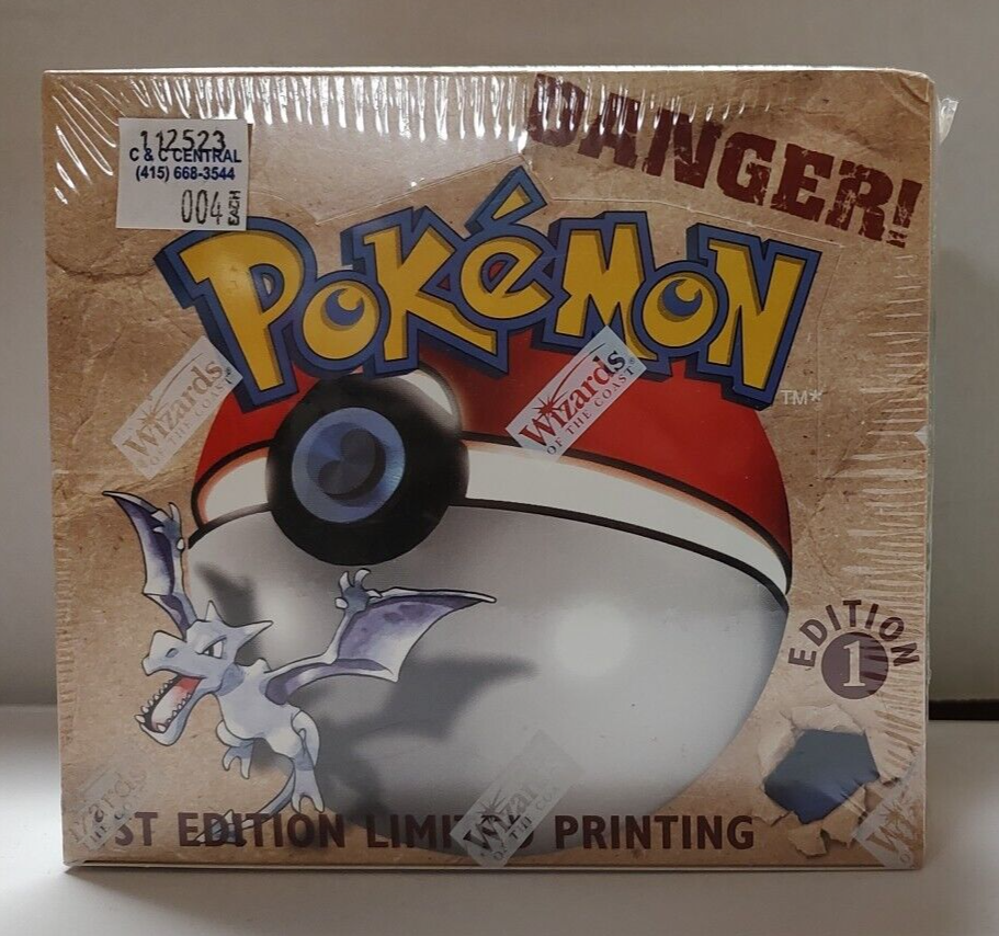 POKEMON 1ST EDITION WOTC FOSSIL BOOSTER BOX 36 PACKS ENGLISH NEW SEALED ...