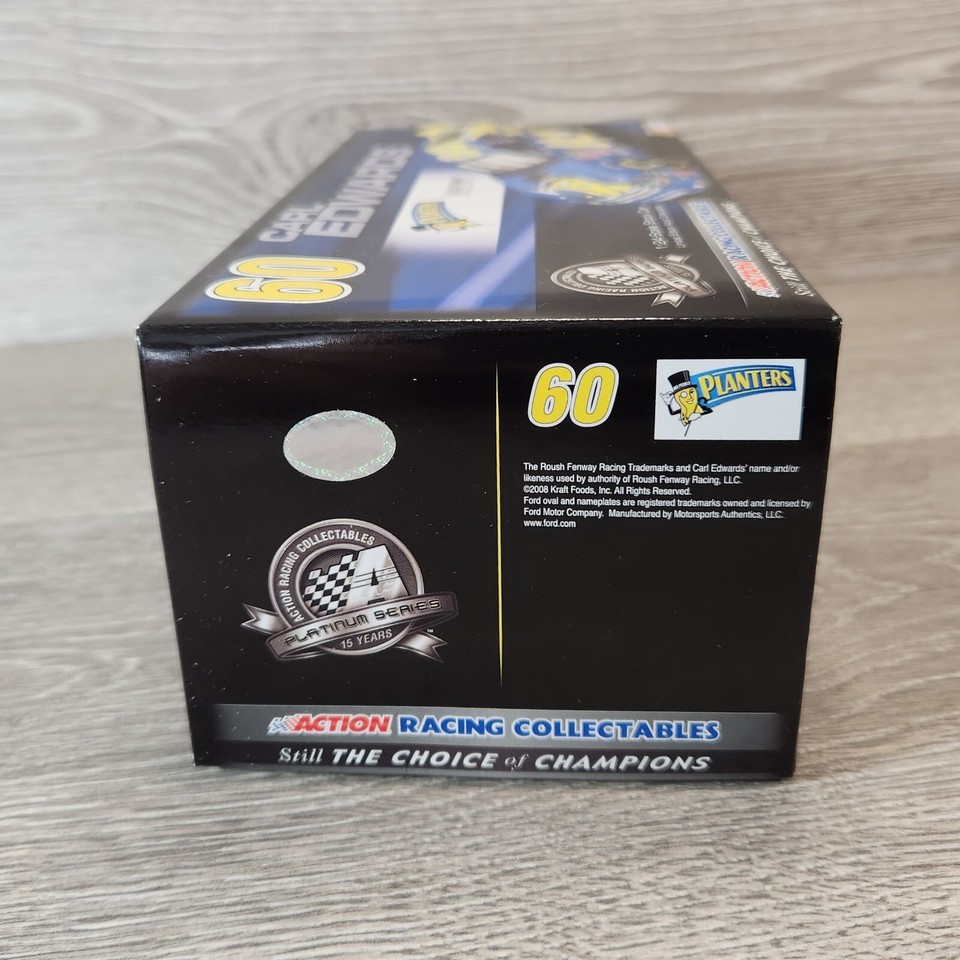 Action Racing CARL EDWARDS #60 Planters 2008 Ford Fusion 1 of 961 1:24 ...