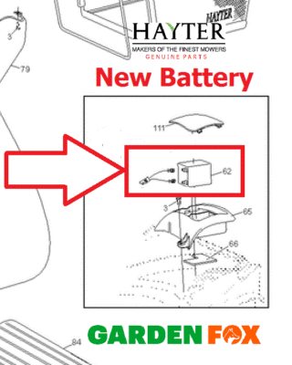 Hayter harrier 41 battery store