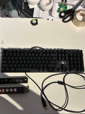 red dragon keyboard 100% keyboard red/brown switch's | eBay