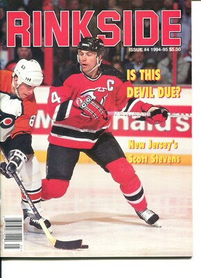 February 1995 Rinkside Hockey NHL Magazine Scott Stevens New Jersey ...