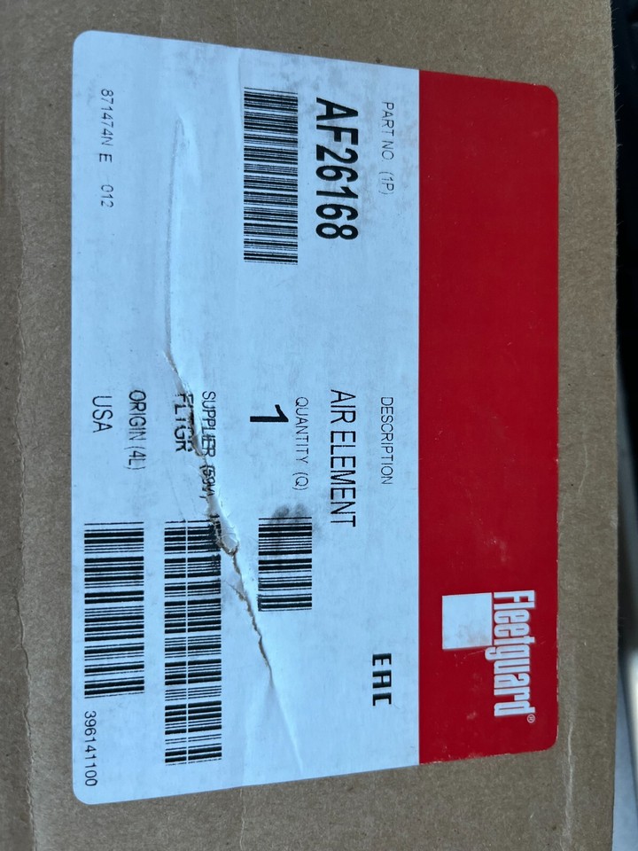 Lot of 4 GENUINE FLEETGUARD AF26168 Air Filter ++++++++++++++ | eBay