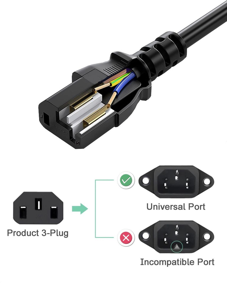 Amp Power Cord for ION Block Rocker/Pathfinder 2-4/280/Tailgater ...