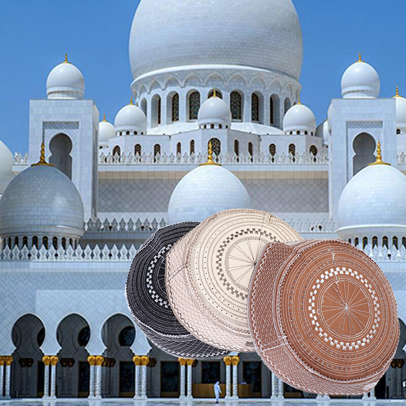 Muslim Hats Cotton Embroidery Arab Prayer Hat Musliman Turban Hijab ...