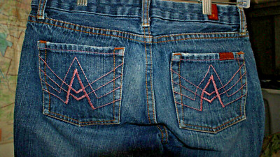 Womens Seven 7 For All Mankind Clam Digger Jeans Size 27 A Pocket ...
