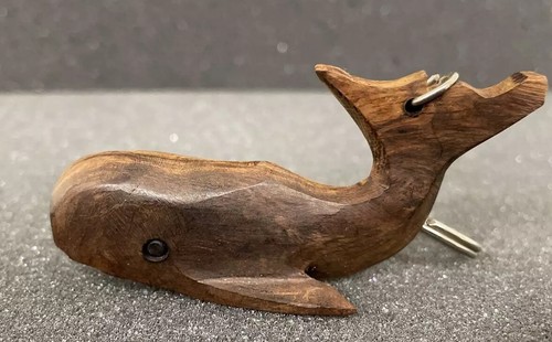 Wood Carved Sperm Whale Key Chain | eBay